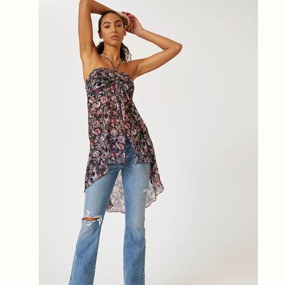 Anthropologie Tops Let Me Be Openfront Halter Top Poshmark